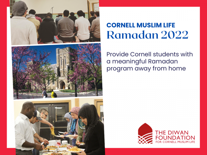 Provide Cornell students with a meaningful Ramadan program away from home | LaunchGood | LaunchGood